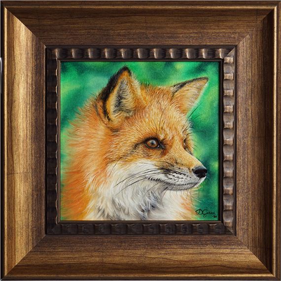 Daniela Garau | Realistic portrait of an Irish red fox | MutualArt