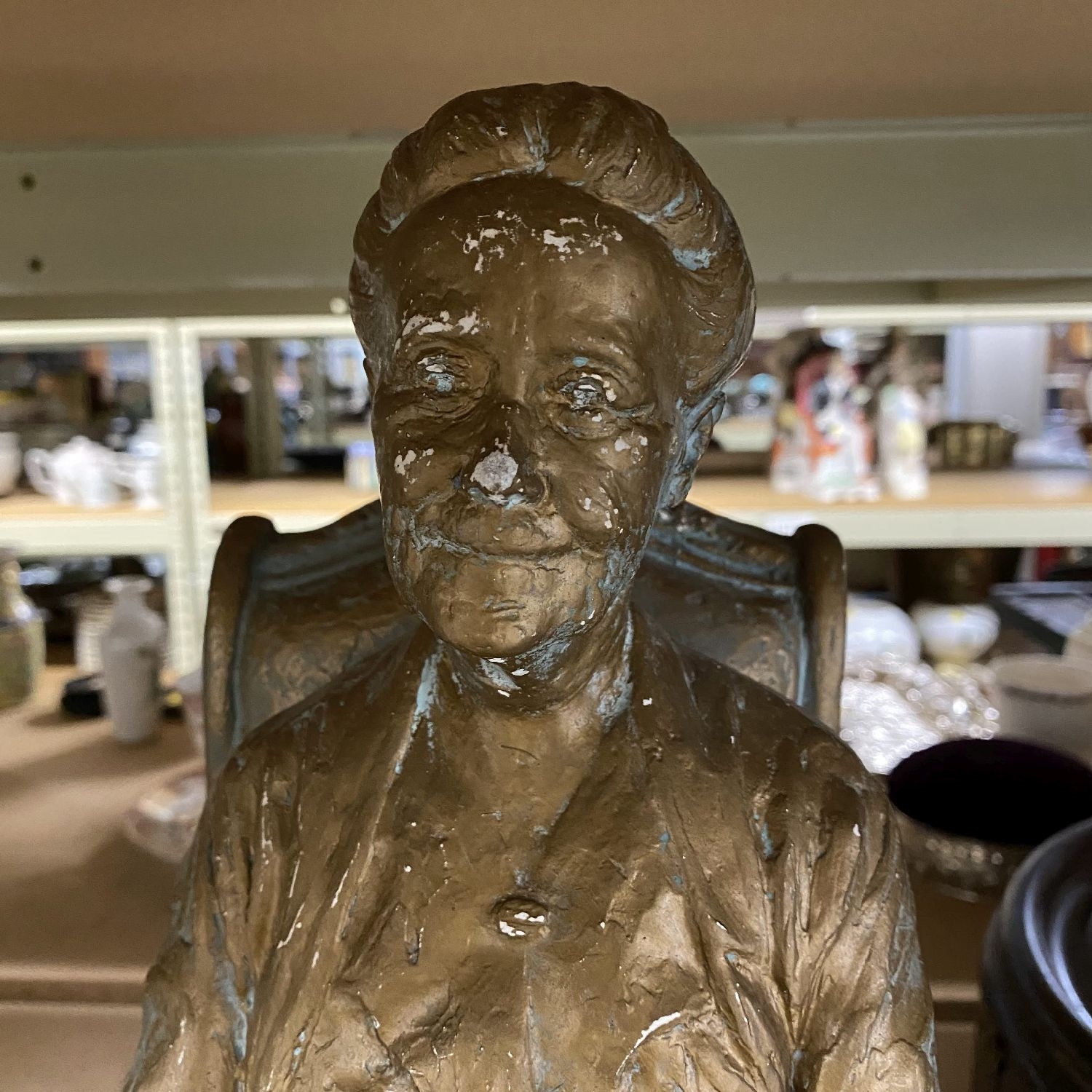 Bashka Paeff | Bronze Clad Plaster of a Seated Woman (1936) | MutualArt