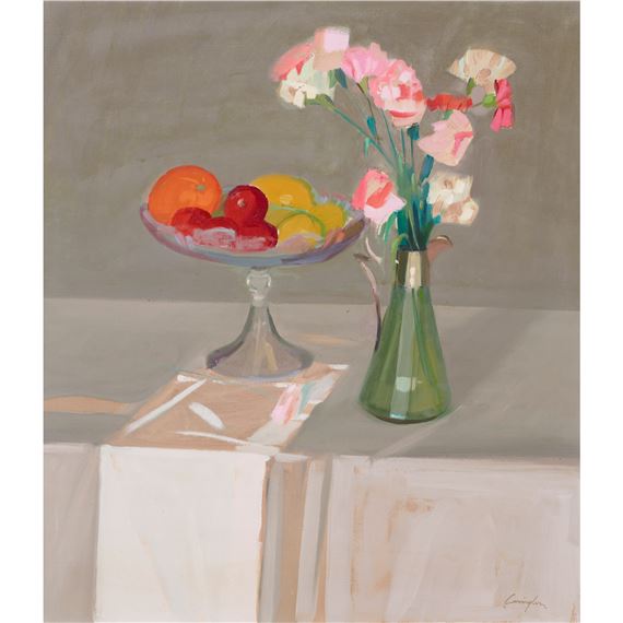 John Cunningham | STILL LIFE OF FRUIT AND FLOWERS | MutualArt