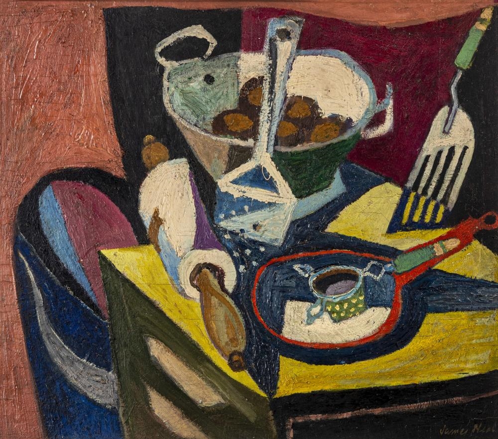 James Neal | London street scene (1957) | MutualArt