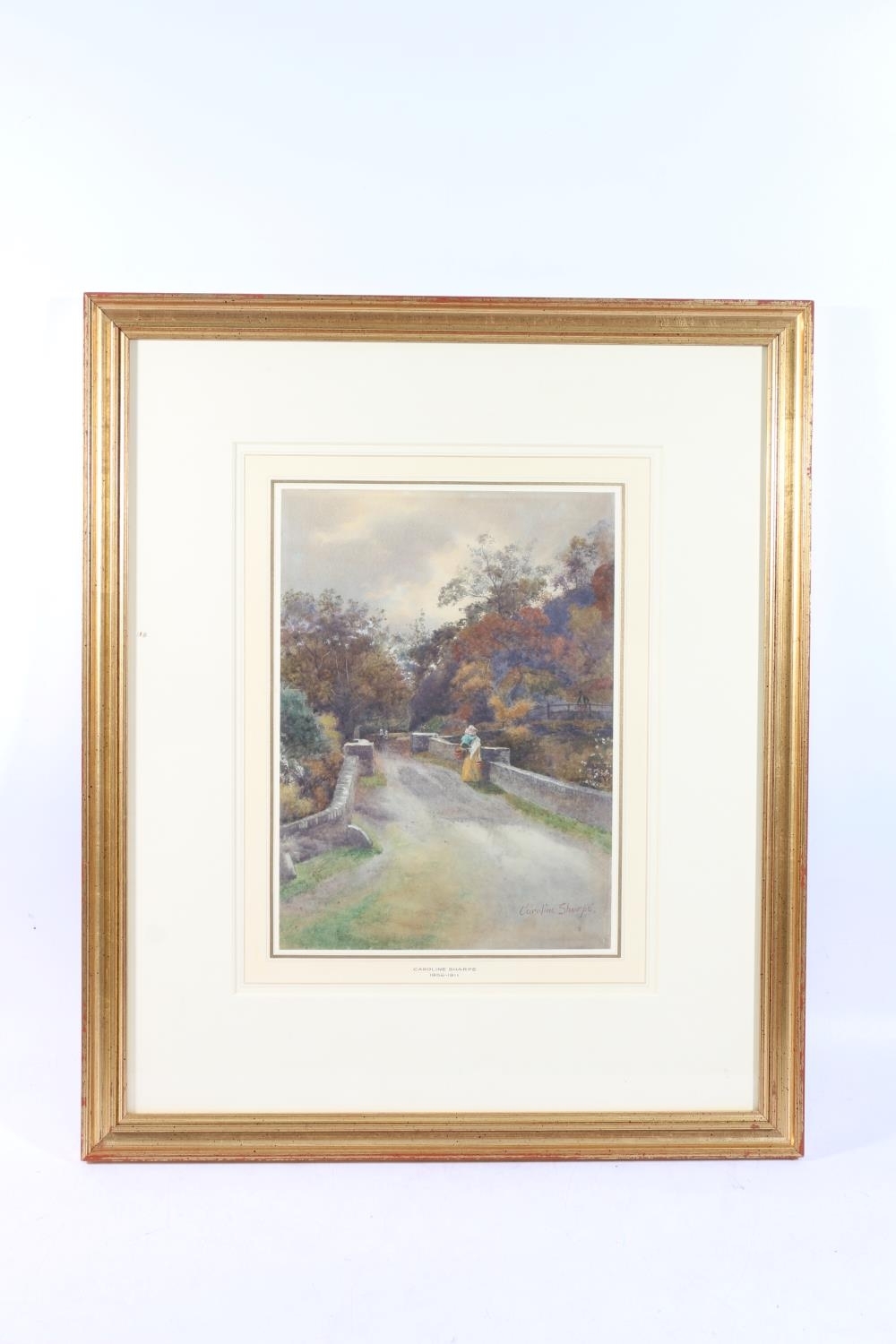 Caroline Paterson Sharpe | Mother and child crossing a stone bridge ...