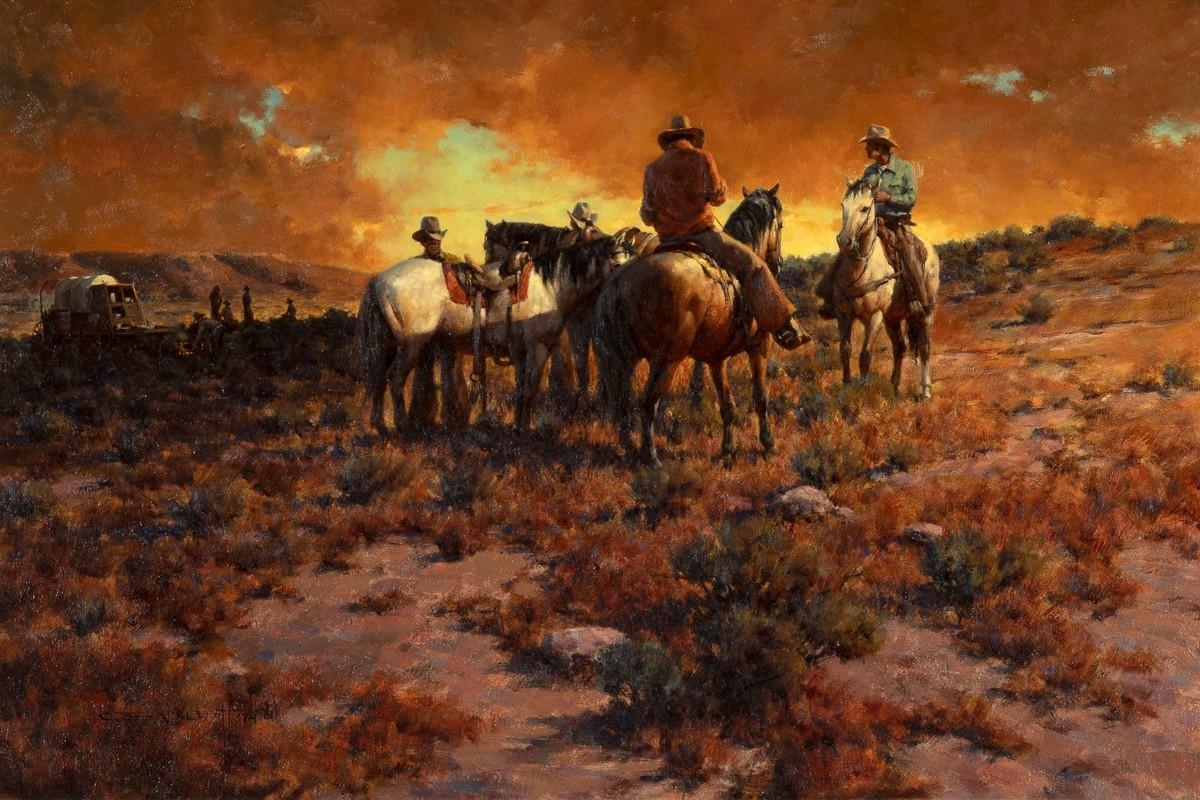 Gary Niblett | Indian Sunset (1989) | MutualArt