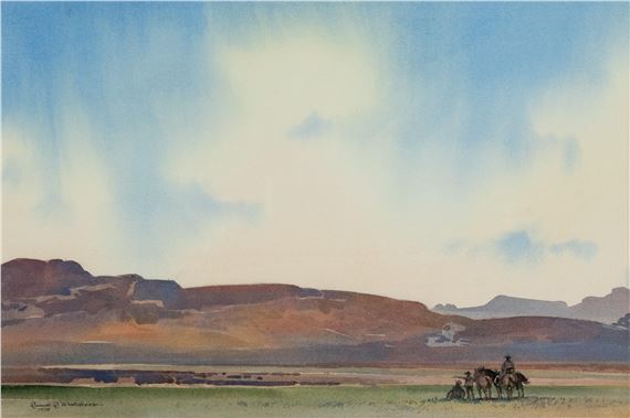 Russell Rutledge Waterhouse | Untitled (Landscape with Figures and ...