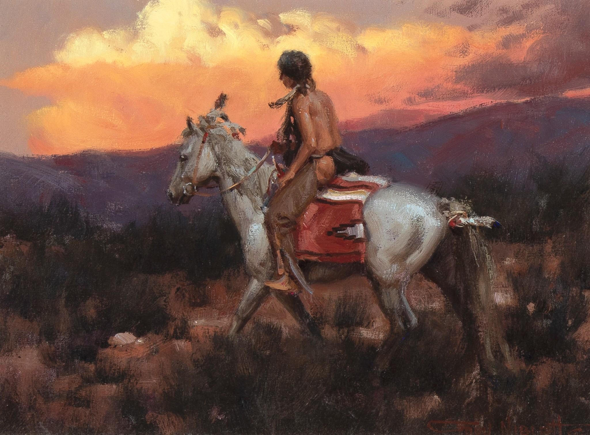 Gary Niblett | Indian Sunset (1989) | MutualArt