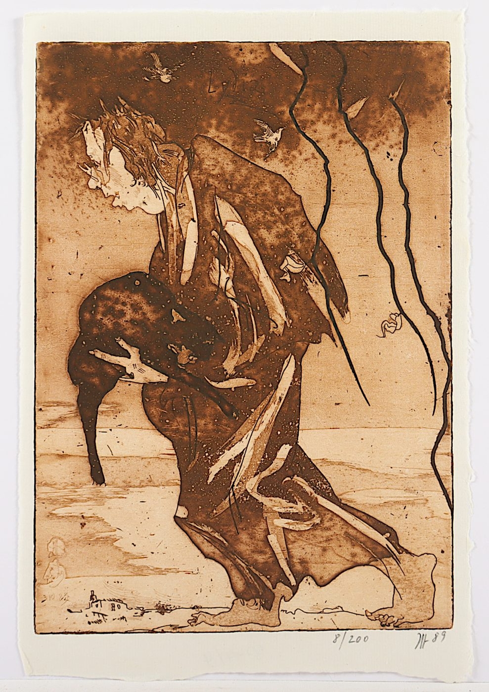 Horst Janssen | Selbst mit Lydia (1989) | MutualArt