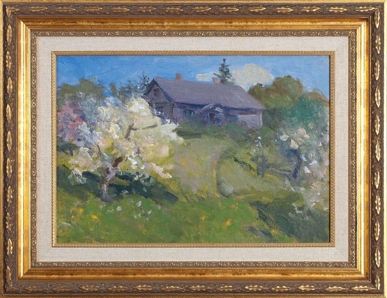 Karlis Miesnieks | Vinku house in the spring (Early 20th Century ...
