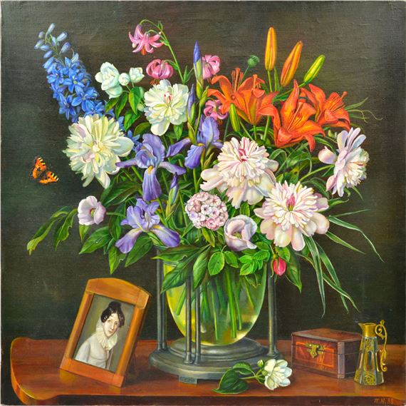 Tatiana Nazarenko | Still life with butterflies (Late 20th Century) | MutualArt