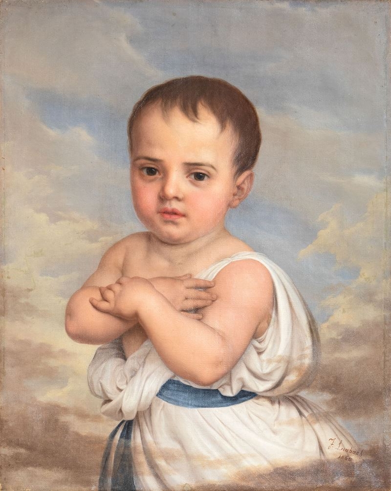 Franz Seraph von Lenbach | Portait of the young Ludwig Lenbach (brother ...
