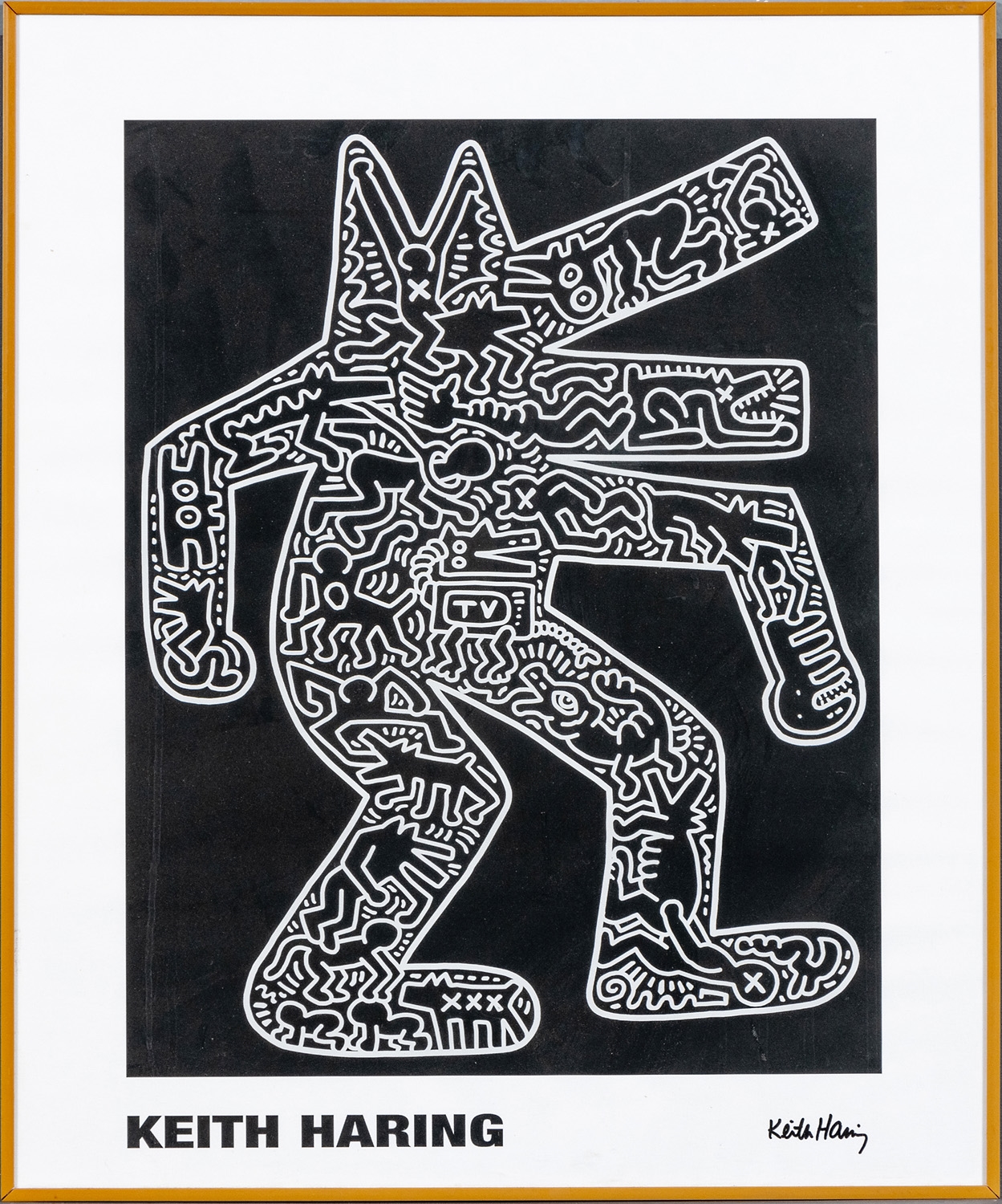 Keith Haring | barking dog | MutualArt