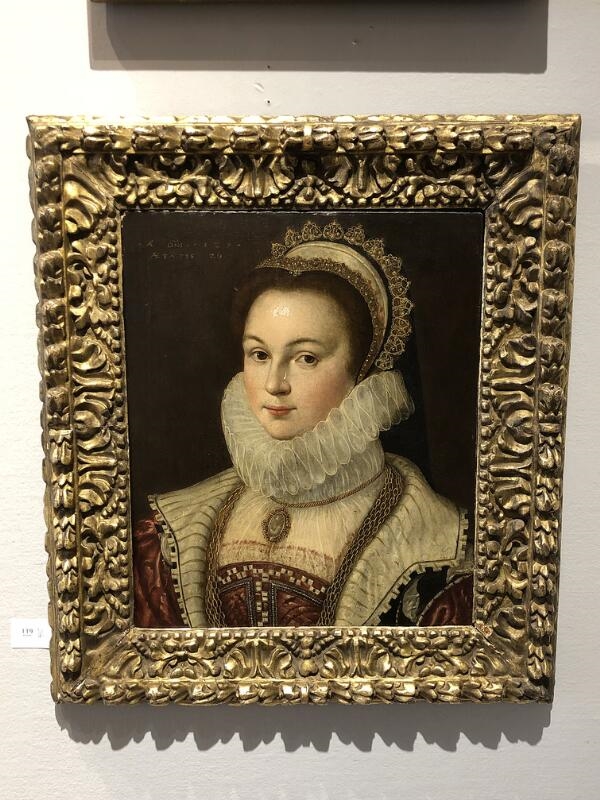 François Clouet | Portrait of a noble woman with a ruff (1529) | MutualArt