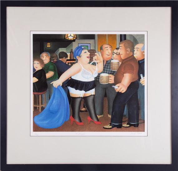 Beryl Cook | Strippergram | MutualArt