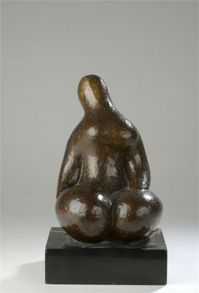 Louis Bancel | Kneeling woman | MutualArt