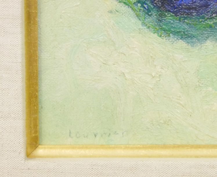 Maurice Louvrier | Still life with a bunch of violets | MutualArt