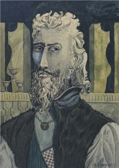 Leo Kenney | Surrealist Portrait' (1948) | MutualArt