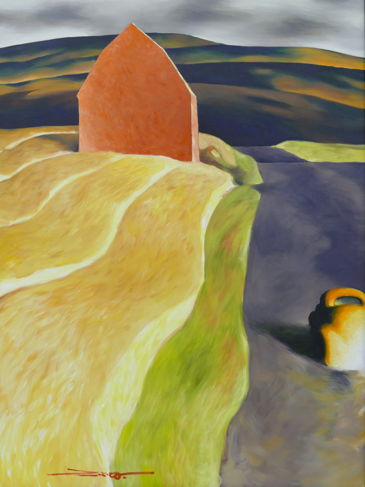 Z.Z. Wei | Red Barn Road | MutualArt