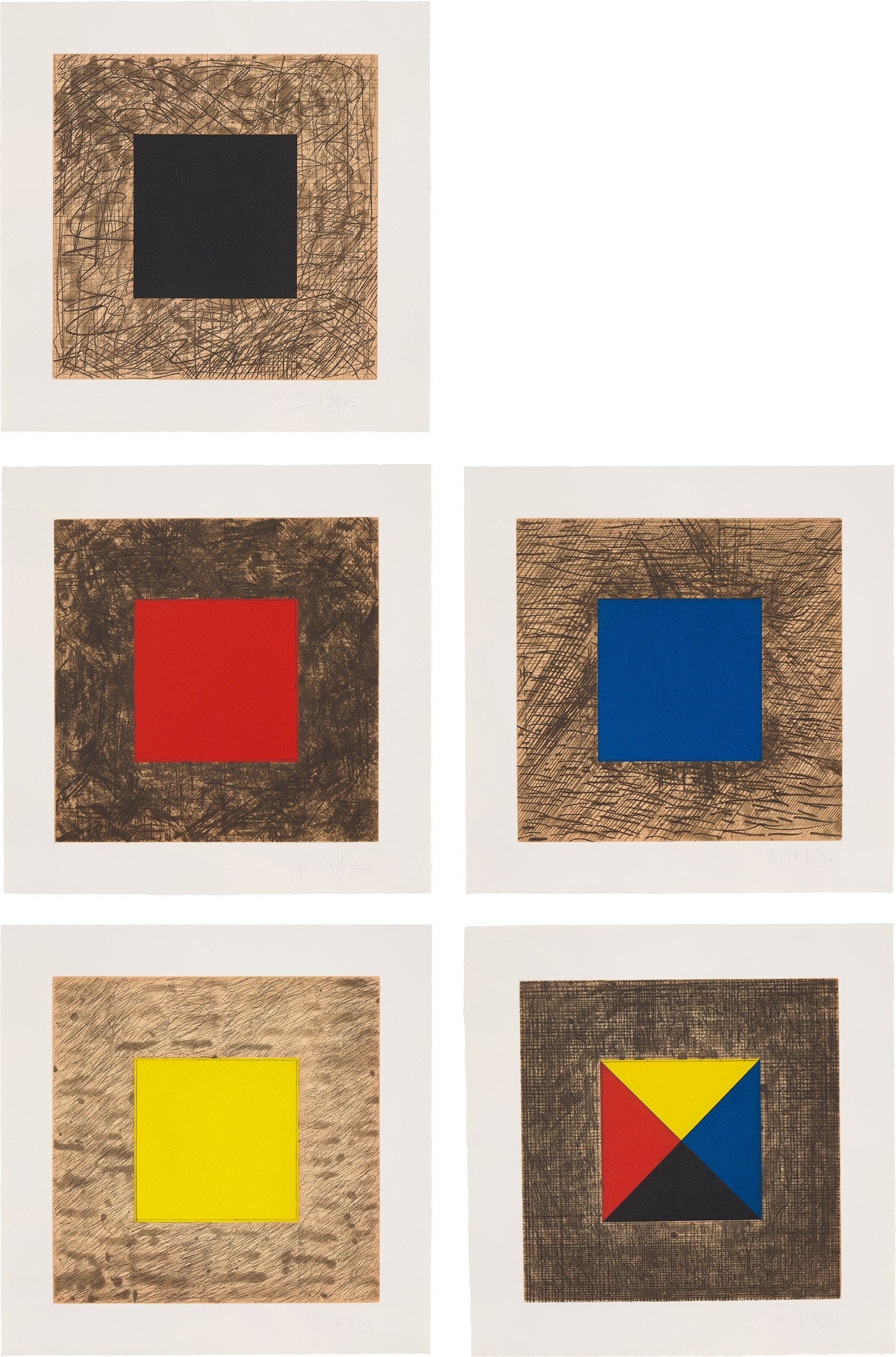 Pat Steir | Drawing Lesson Part II (Color) (1978) | MutualArt