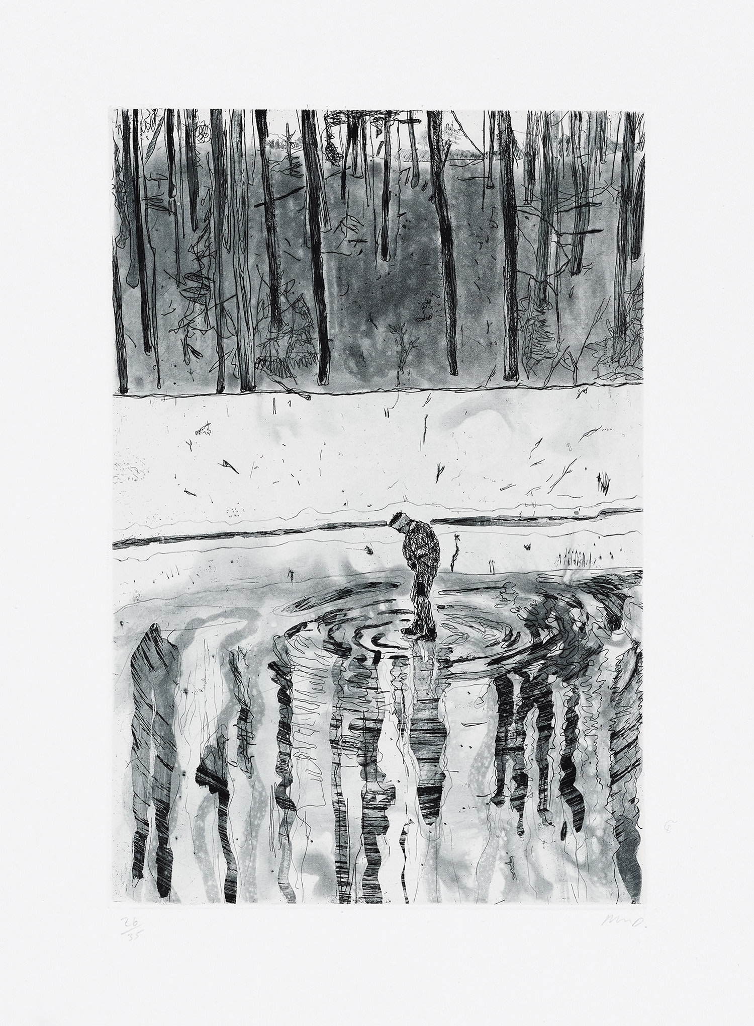 Peter Doig | Blotter, from Ten Etchings (1996) | MutualArt