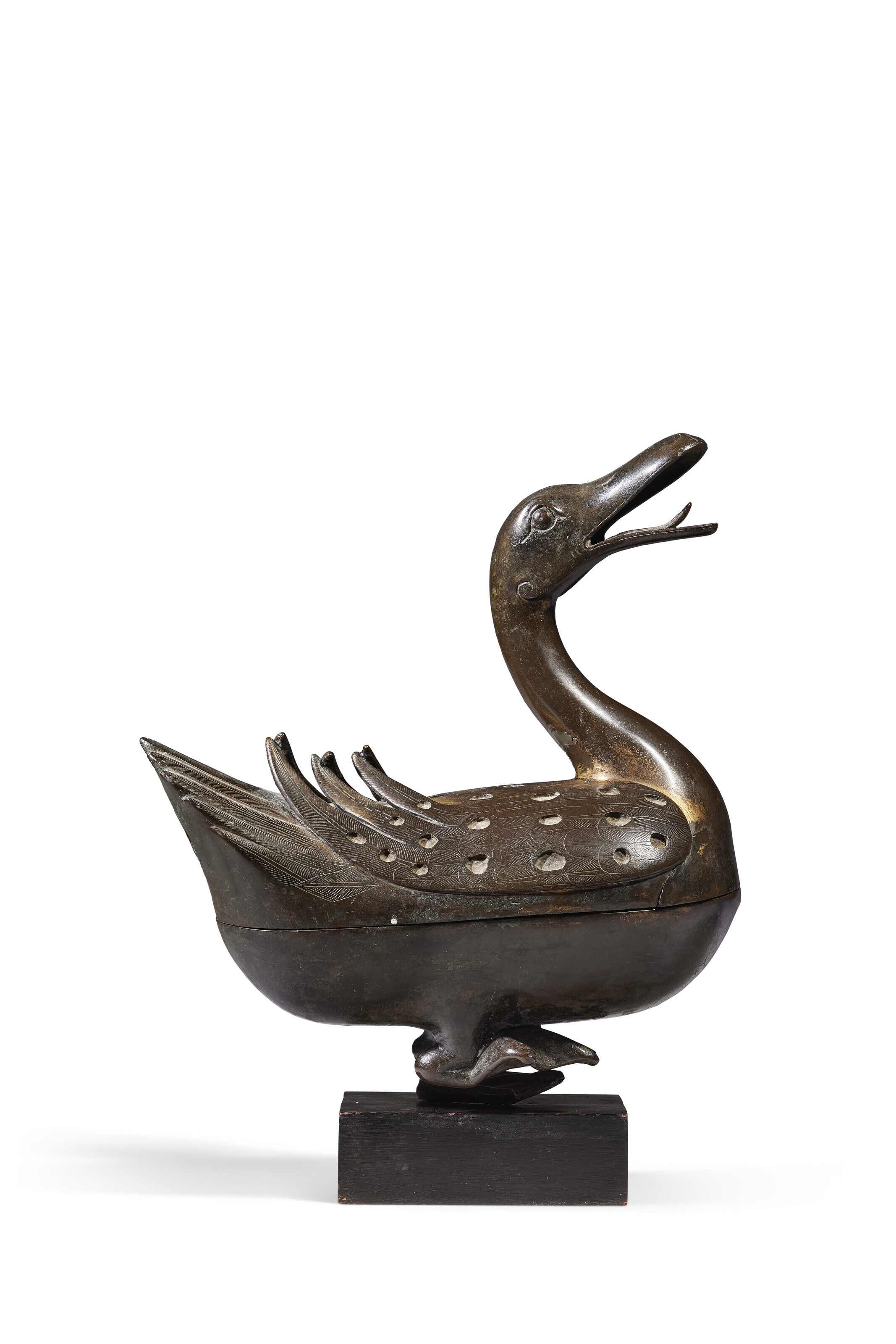 Chinese School, 17th century | CANARD EN BRONZE FORMANT BRÛLE-PARFUM ...