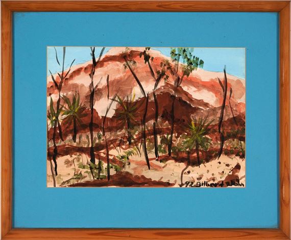 John Gilbert | Central Australian Landscape (1992) | MutualArt