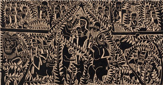 Azaria Mbatha | African Nativity | MutualArt