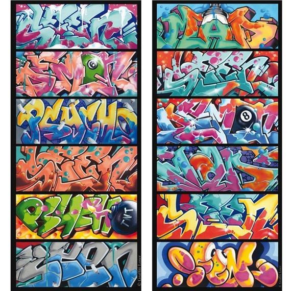 Richard Mirando | 2 POSTERS : SEEN's Graffiti Mix Vol 1 paintings from ...