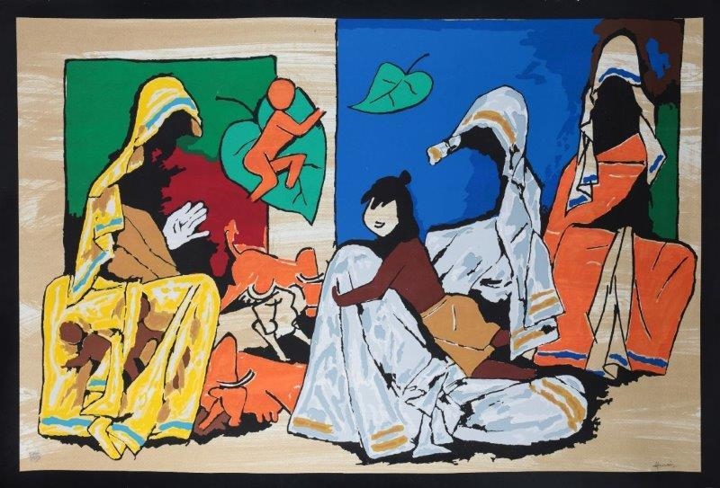 Maqbool Fida Husain | Mother Theresa series | MutualArt