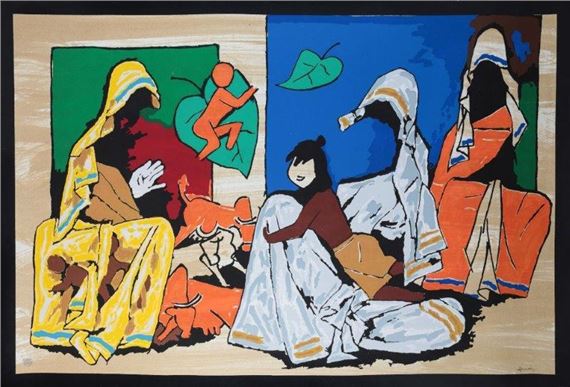 Maqbool Fida Husain | Mother Theresa series | MutualArt