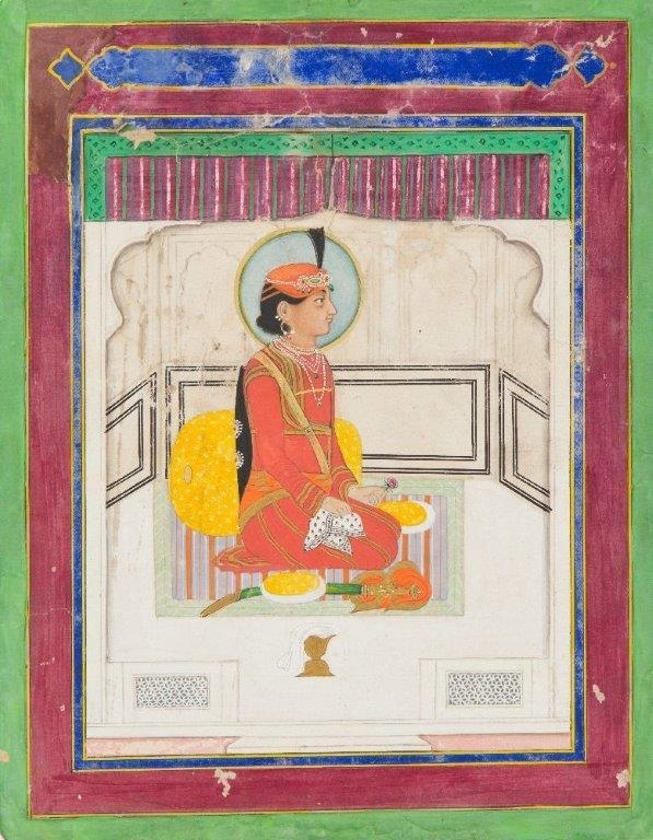 Punjab School, 19th Century | A portrait of Raja Hiraj Singh | MutualArt