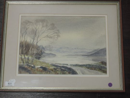 A. Coates-Parker | Lakes landscape (1987) | MutualArt