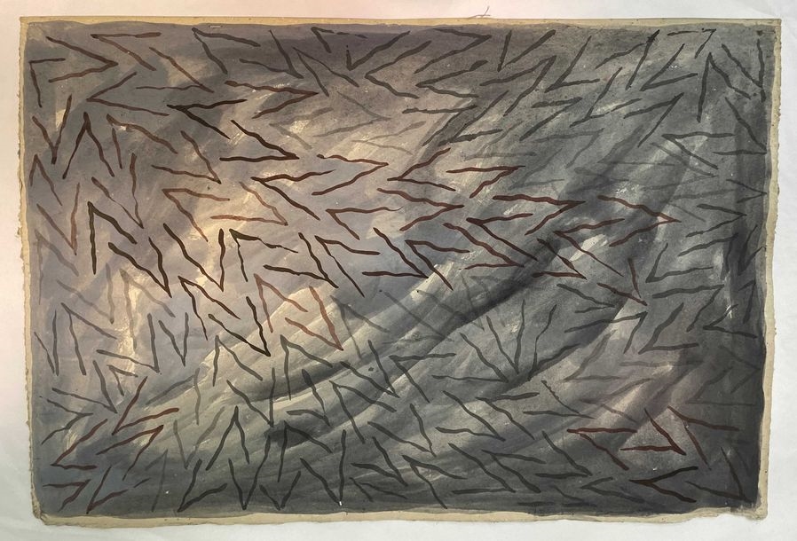 Yorgos Nikas | Two compositions with chevrons | MutualArt