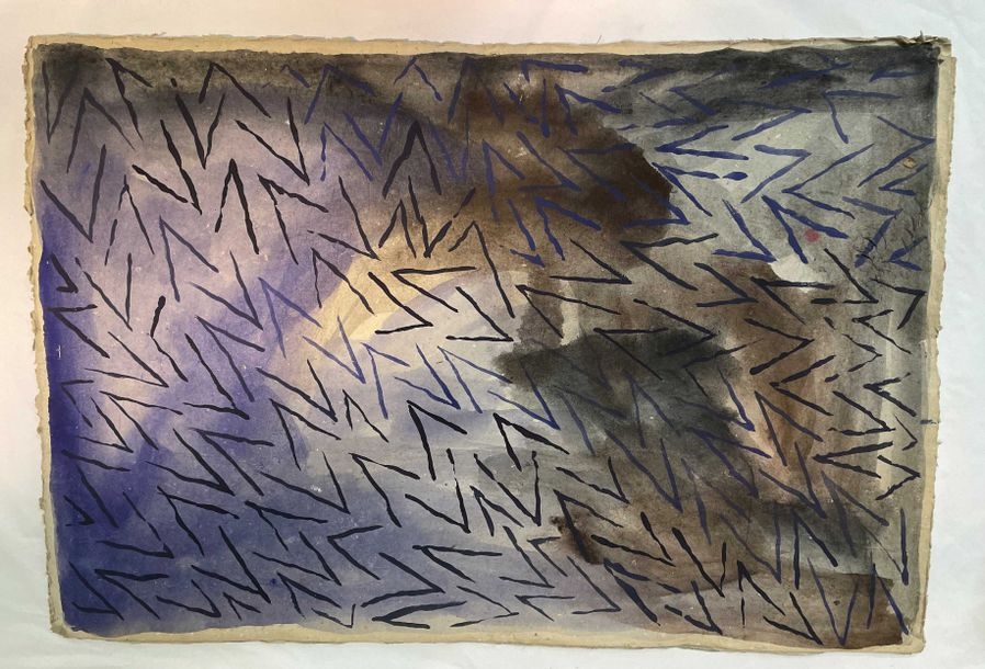 Yorgos Nikas | Two compositions with chevrons | MutualArt