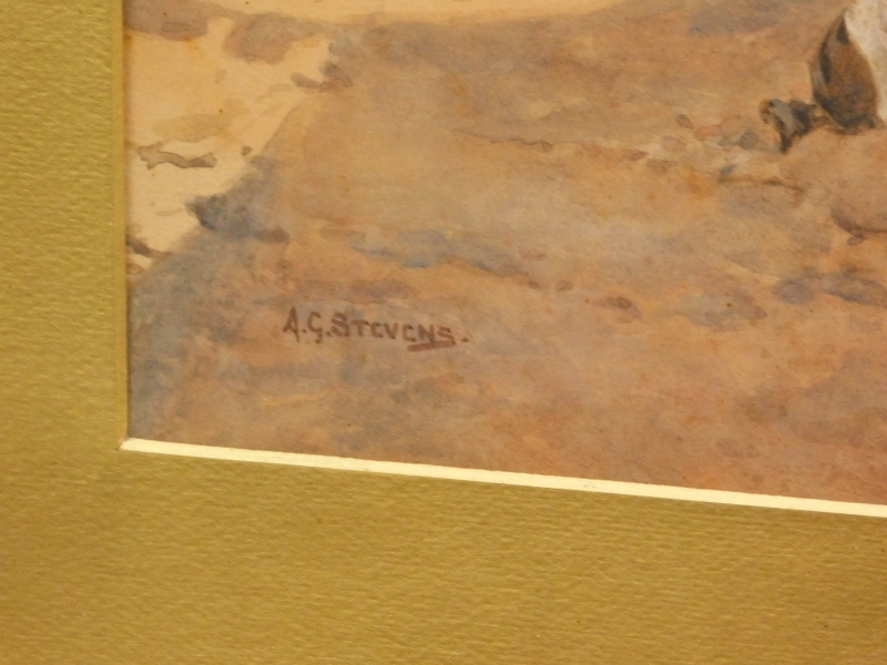 Albert George Stevens | Children playing on a street before washing ...