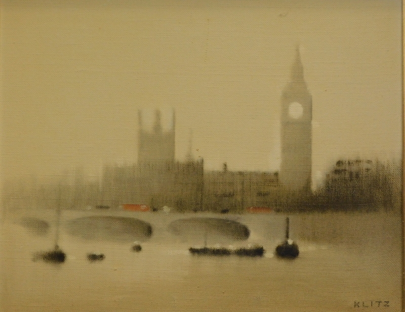 Anthony Klitz | Big Ben from the Thames on a foggy day | MutualArt