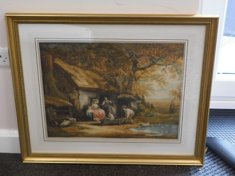 Clifford R. James | Clifford R. James. Figures in wheelbarrow and ...