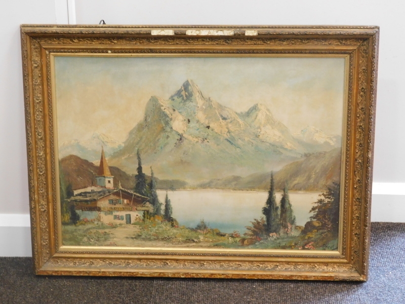 Frans Simon Hoos | Alpine landscape | MutualArt