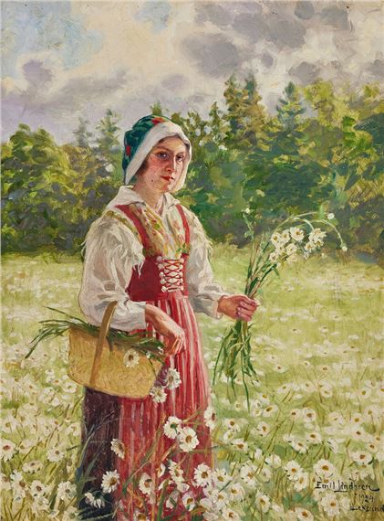 Emil Lindgren | Midsommarblomster (1924) | MutualArt