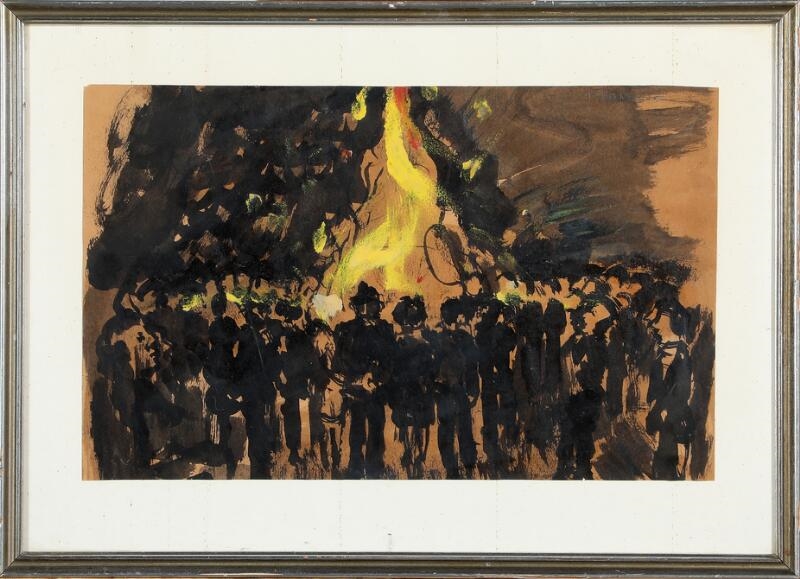 Ib Eisner | Bonfire at Midsummer | MutualArt