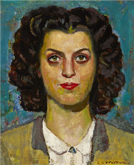 Charles L'Eplattenier | Portrait de Madame Yvette Duval (1944) | MutualArt