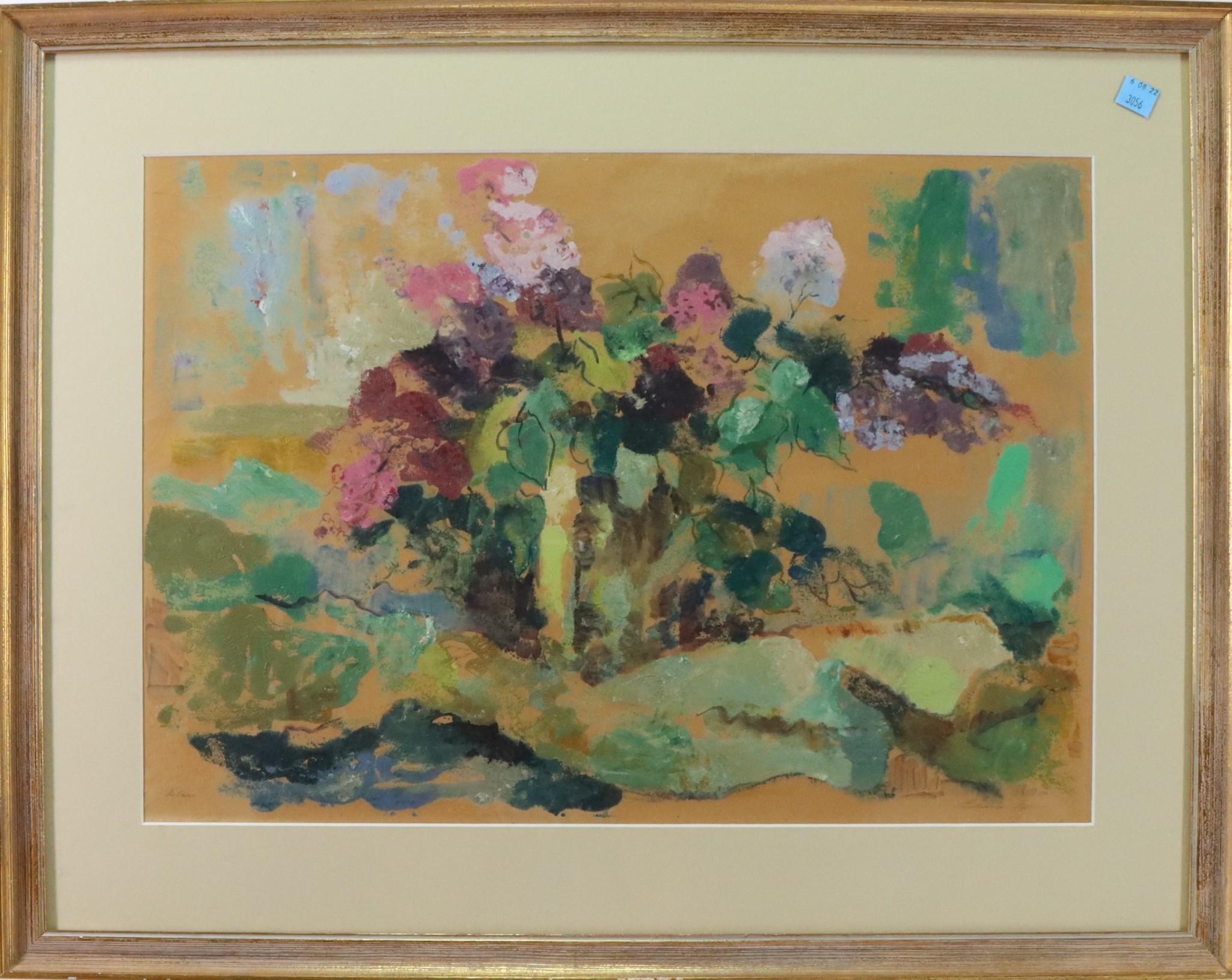 Edna Gass | Impressionist painting of flowers | MutualArt