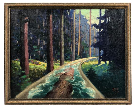 George Ball | California Logging Scene (1956) | MutualArt