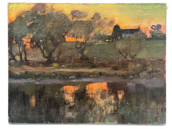 Charles Rollo Peters | The Sherman Rose Adobe (1910) | MutualArt