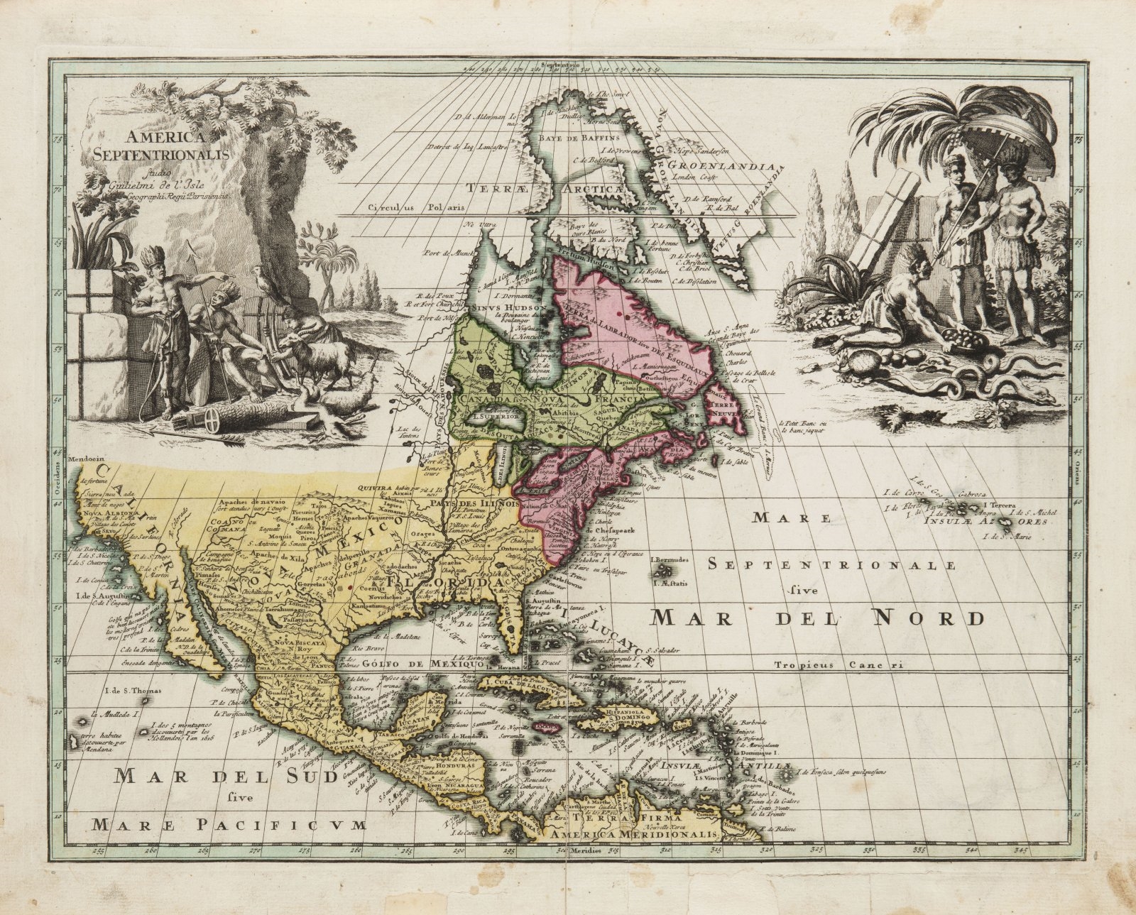 Christoph Weigel | MAP OF NORTH AMERICA (1700) | MutualArt