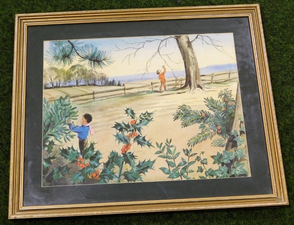 Eileen Alice Soper | Children in a paddock, | MutualArt