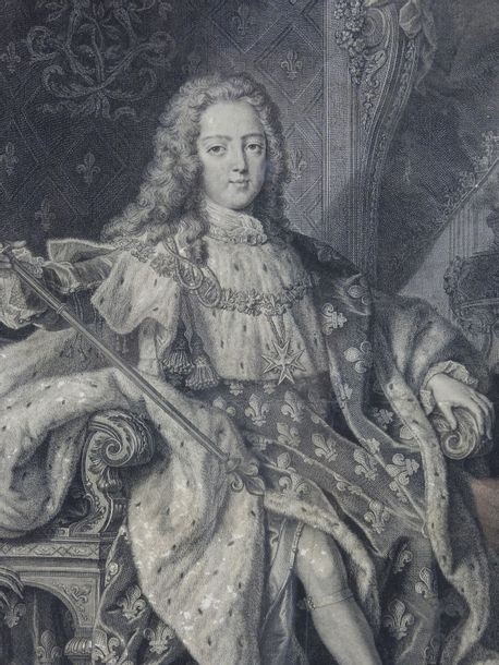 Hyacinthe Rigaud | Louis XV in coronation costume (18th Century ...