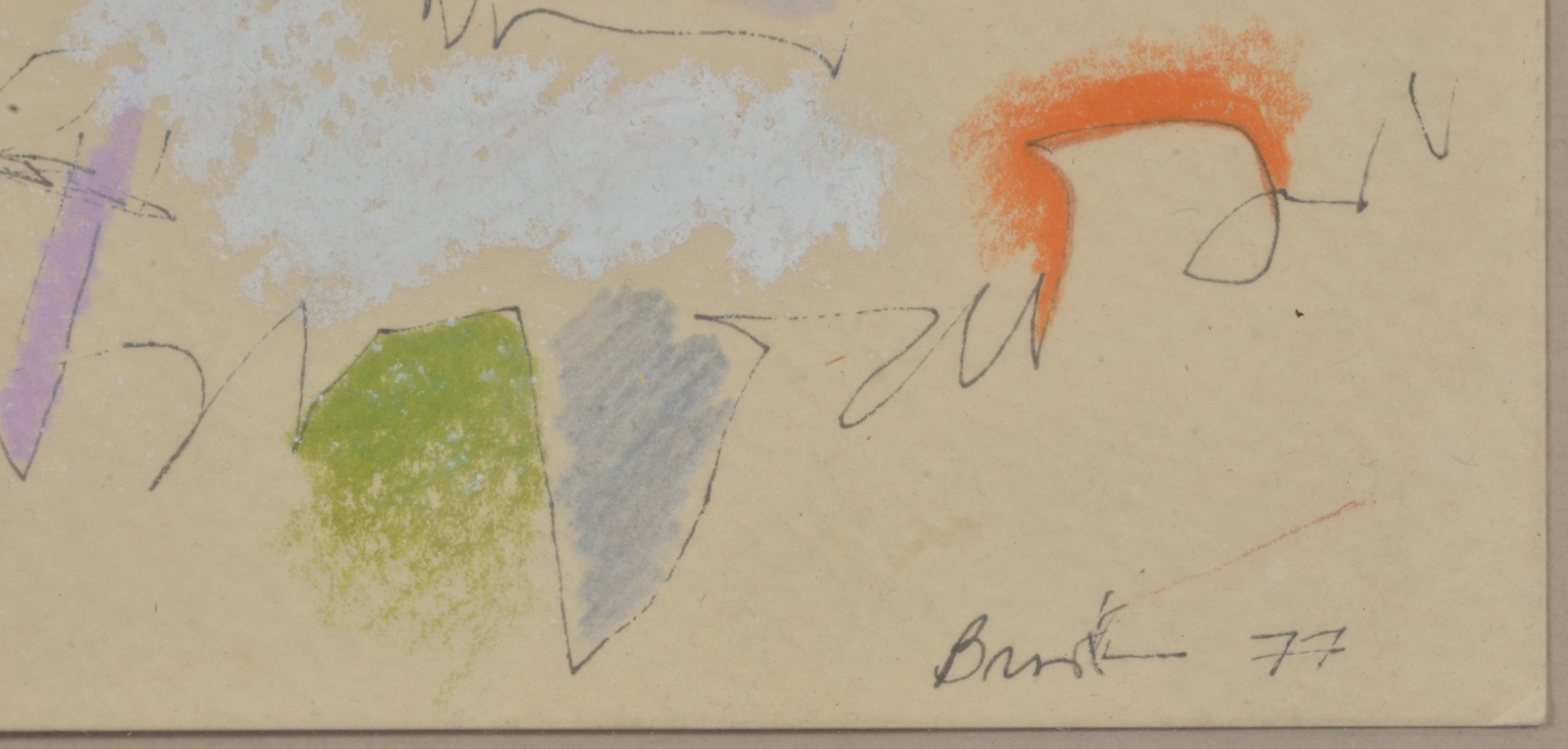 Moe Brooker | Abstract Expressionist drawing | MutualArt