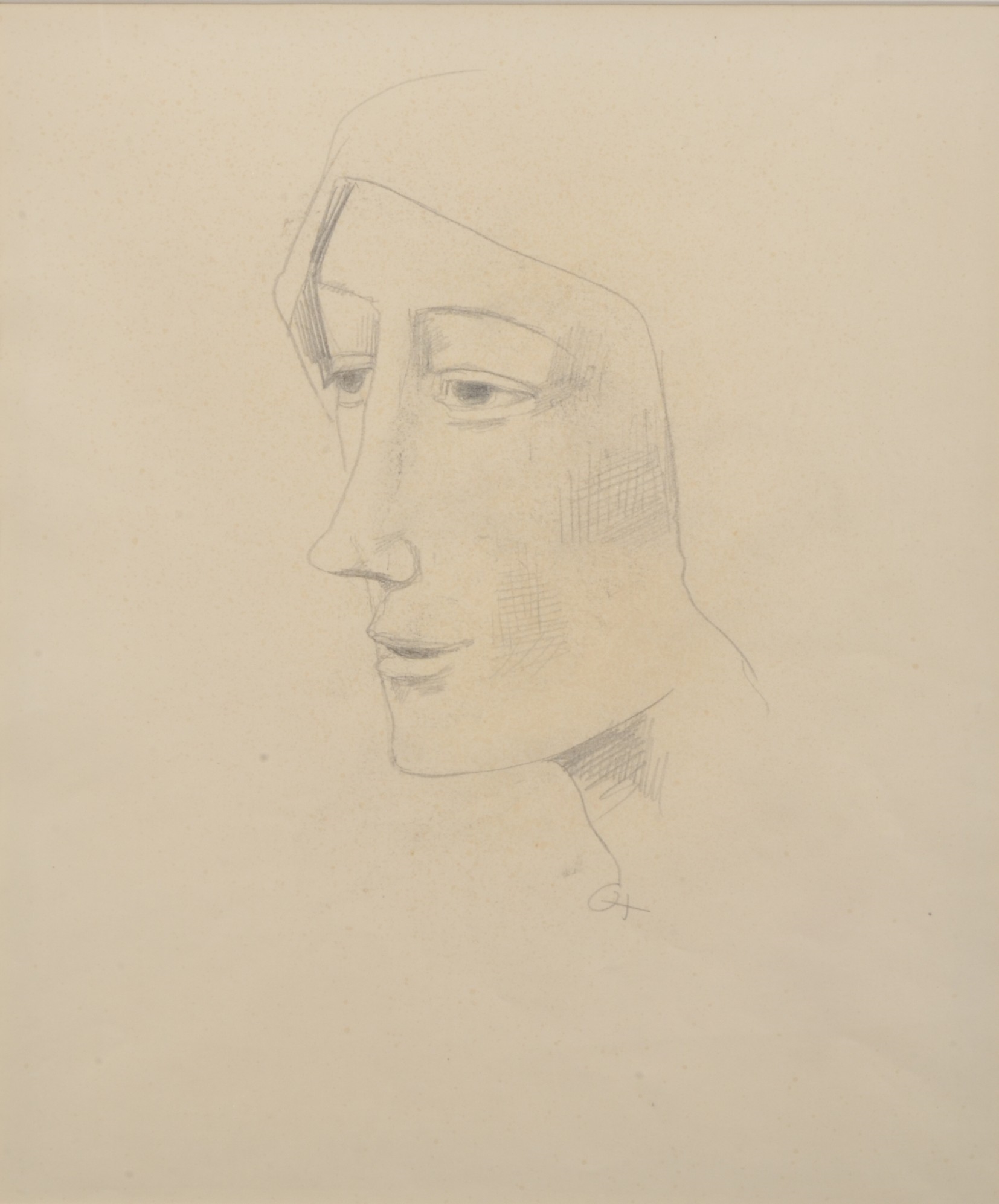 Karl Hofer | PORTRAIT DRAWING OF WOMAN | MutualArt