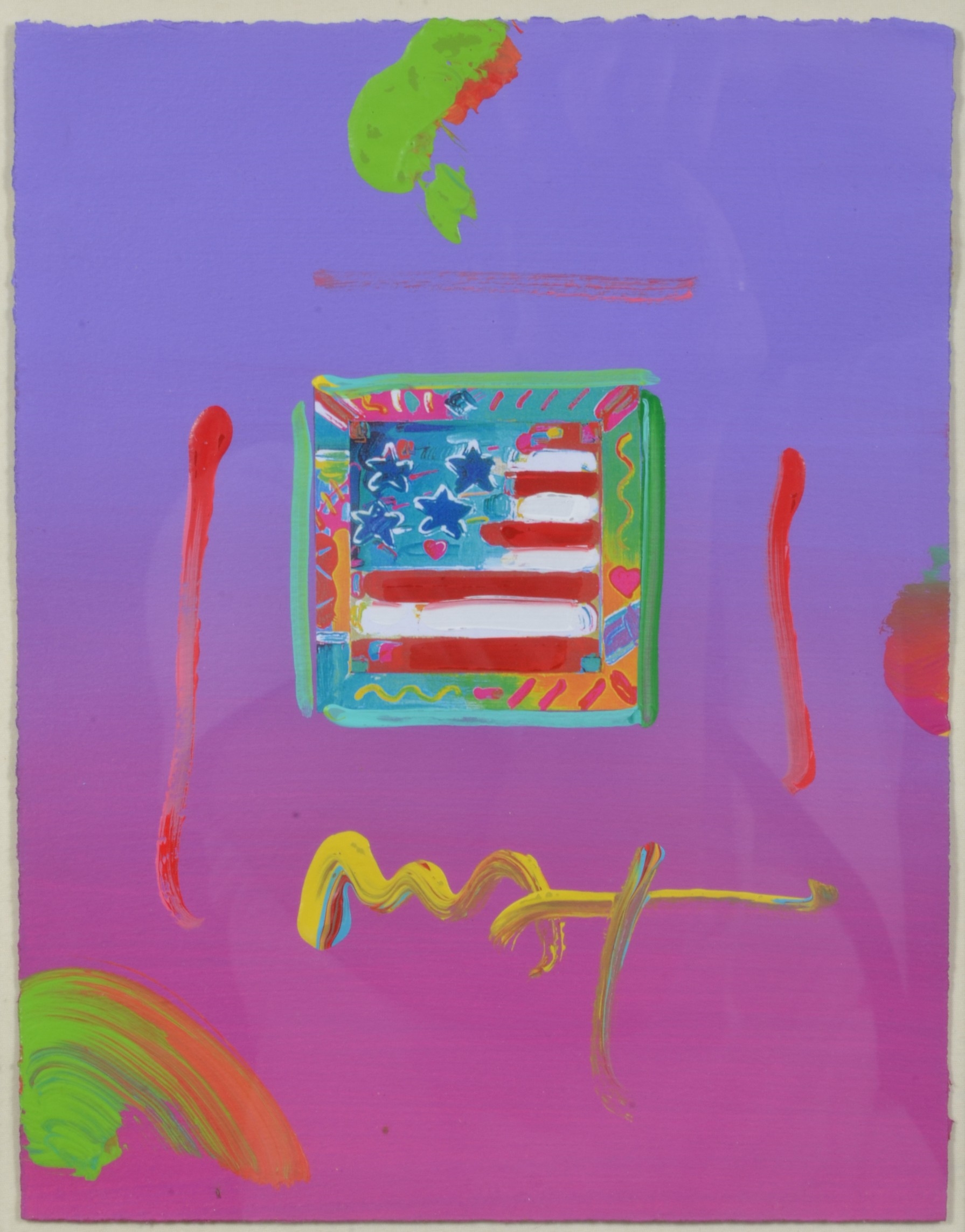 Peter Max | Flag | MutualArt
