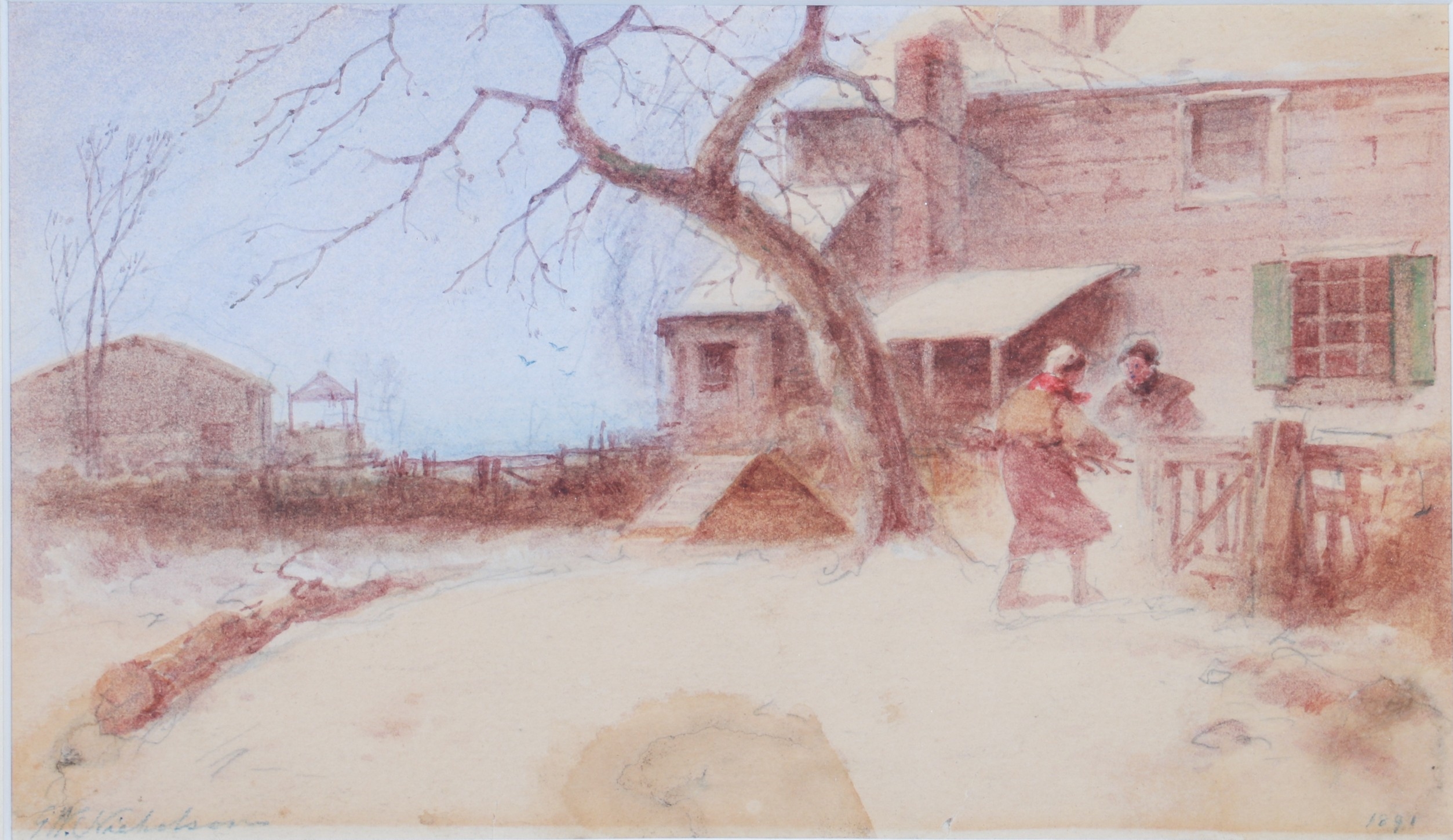 George Washington Nicholson | WINTER SCENE | MutualArt