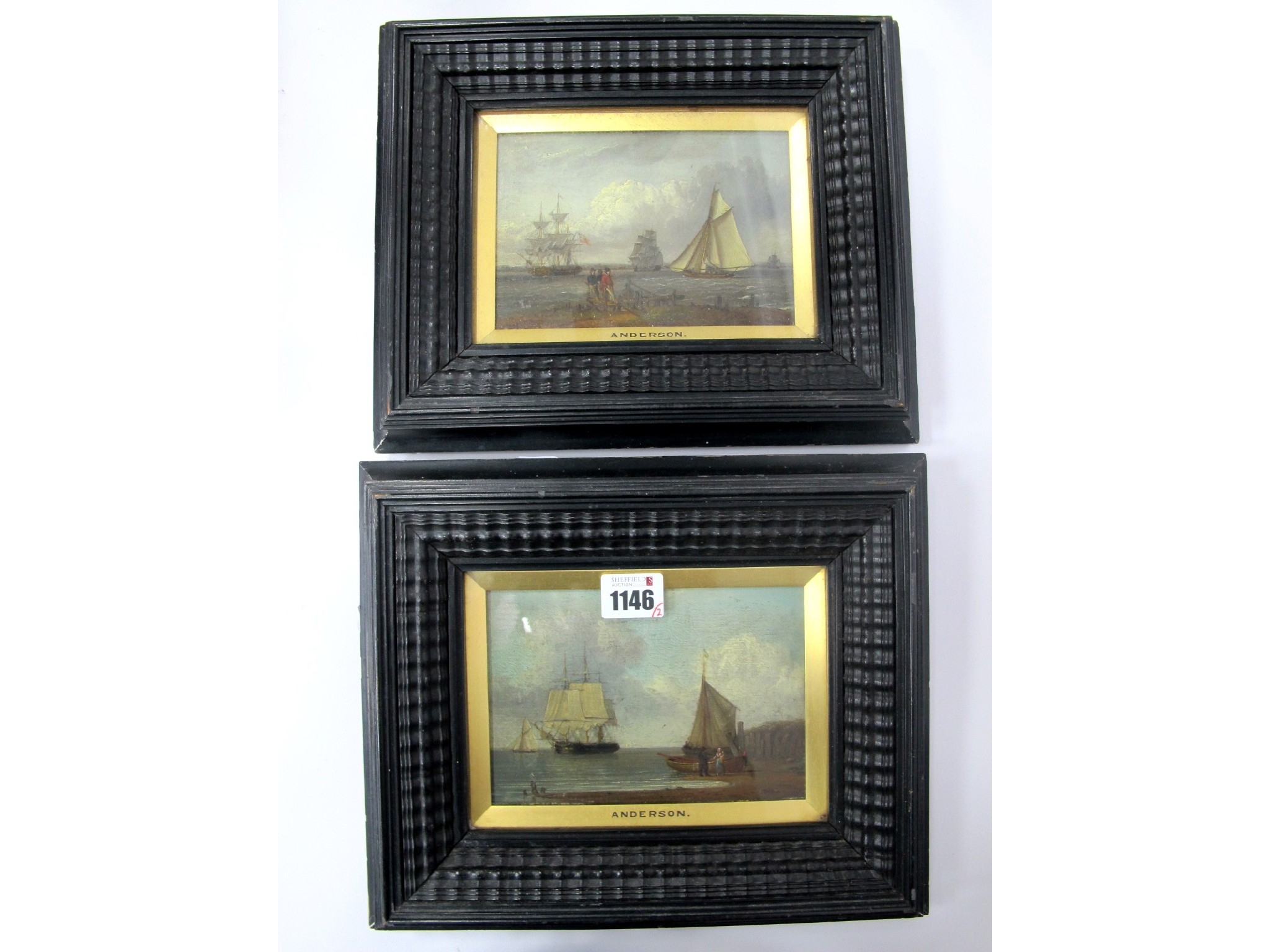 William Anderson | Ships and Figures in a Coastal Landscape | MutualArt