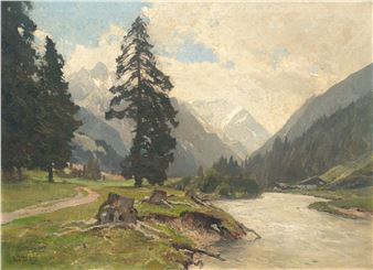 Edward Harrison Compton | Im Stubaital (1920) | MutualArt